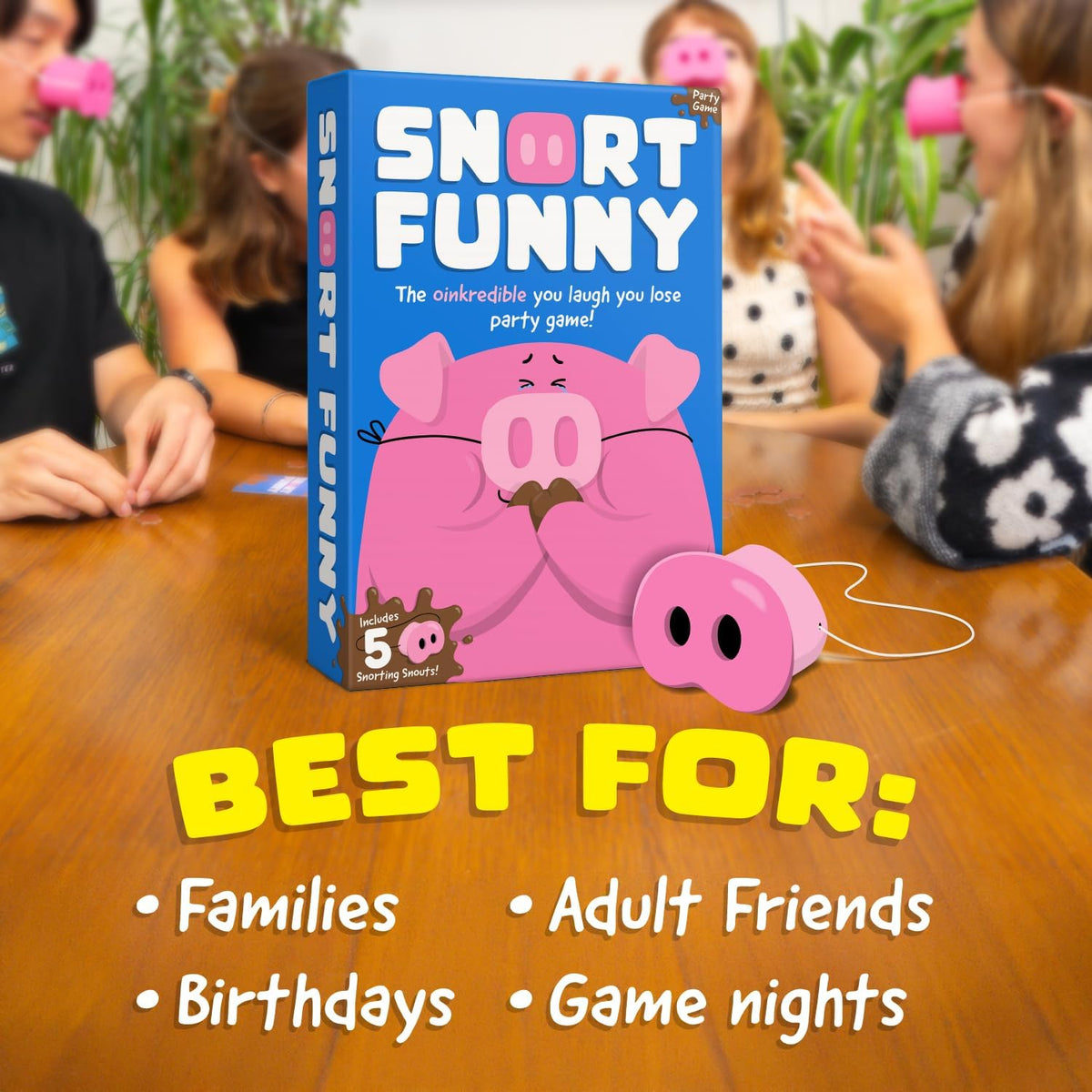 🐷Snort Funny – The Oinkcredible You Laugh You Lose Party Game | Family ...