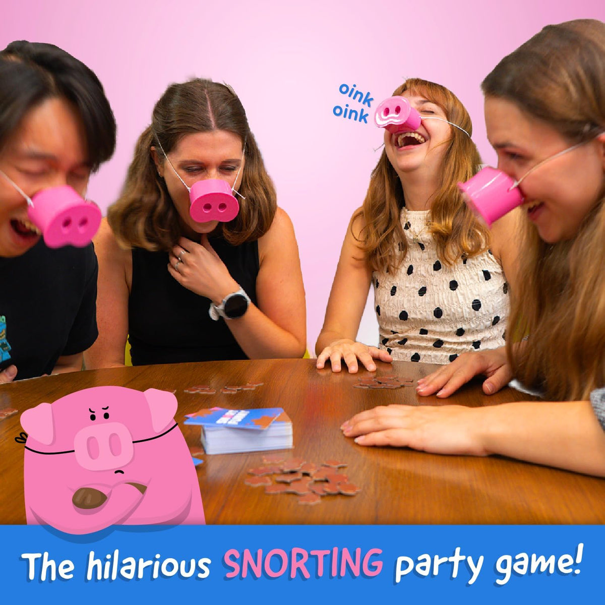 🐷Snort Funny – The Oinkcredible You Laugh You Lose Party Game | Family ...